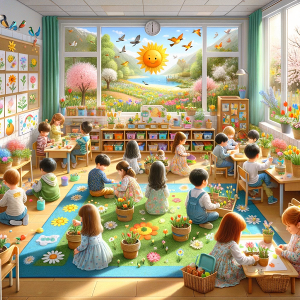 Exercices et activités sur le thème du printemps - Ma Maternelle