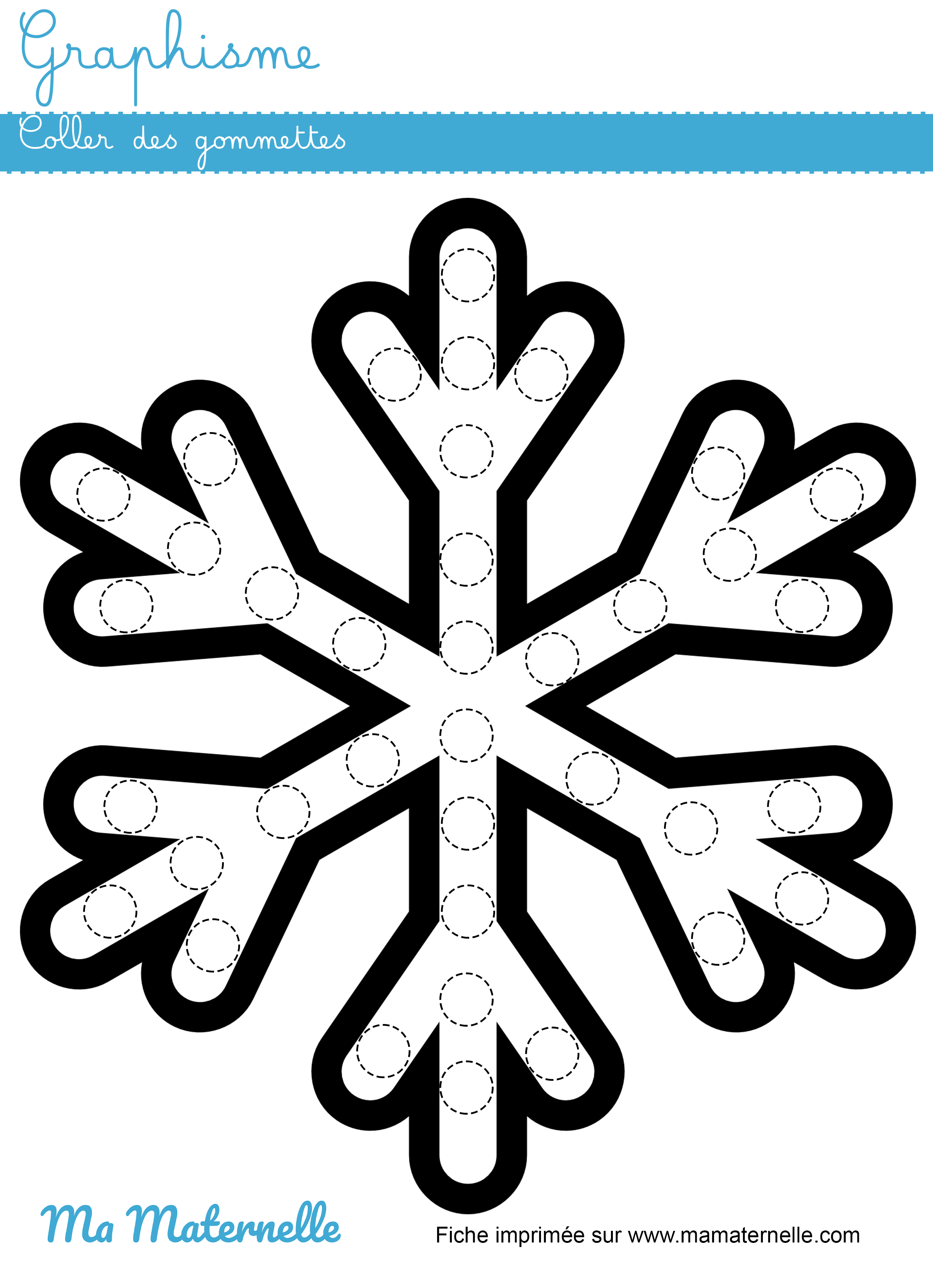 Graphisme : coller des gommettes - Ma Maternelle