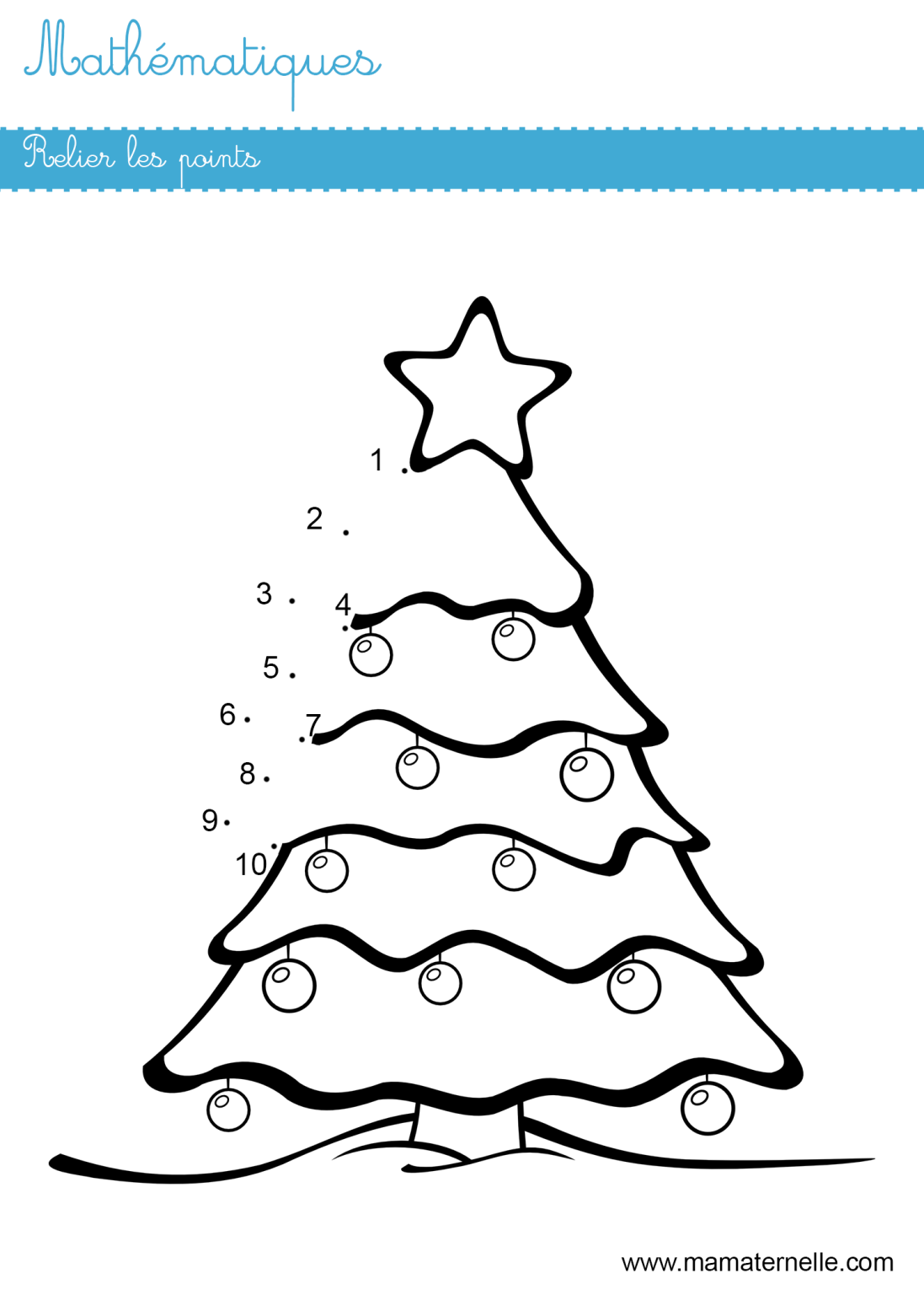 Mathématiques : relier les points - Ma Maternelle
