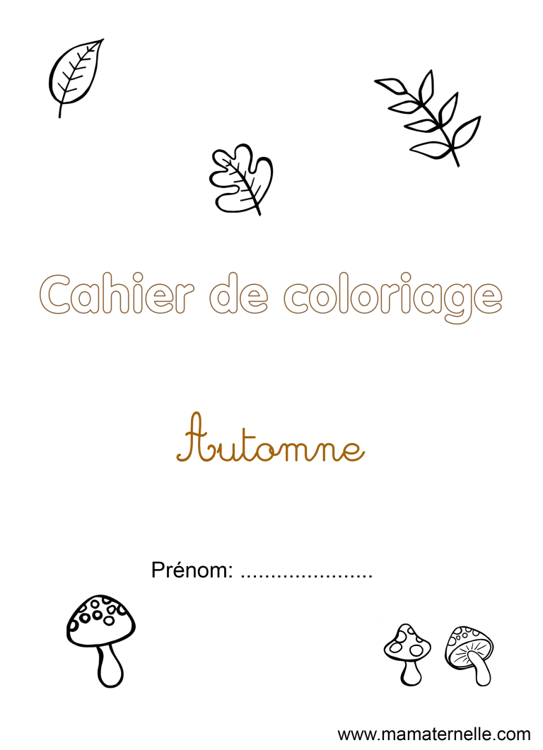 Cahier de coloriage : Automne - Ma Maternelle
