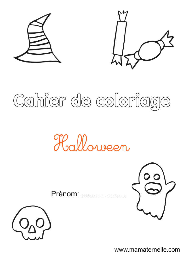 Cahier de coloriage : Halloween - Ma Maternelle