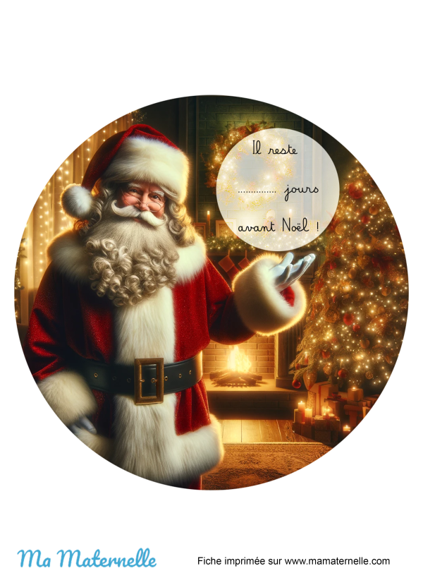 Décompte de Noël - Ma Maternelle