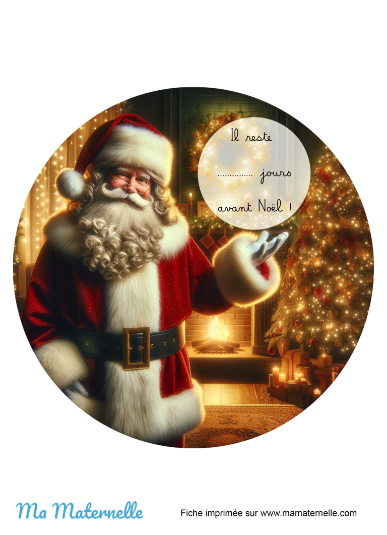 Décompte de Noël - Ma Maternelle
