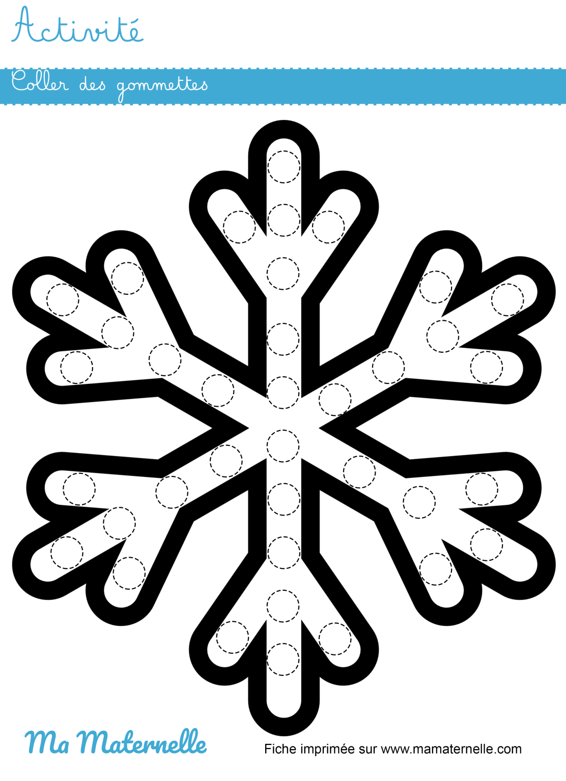 Activité : coller des gommettes - Ma Maternelle