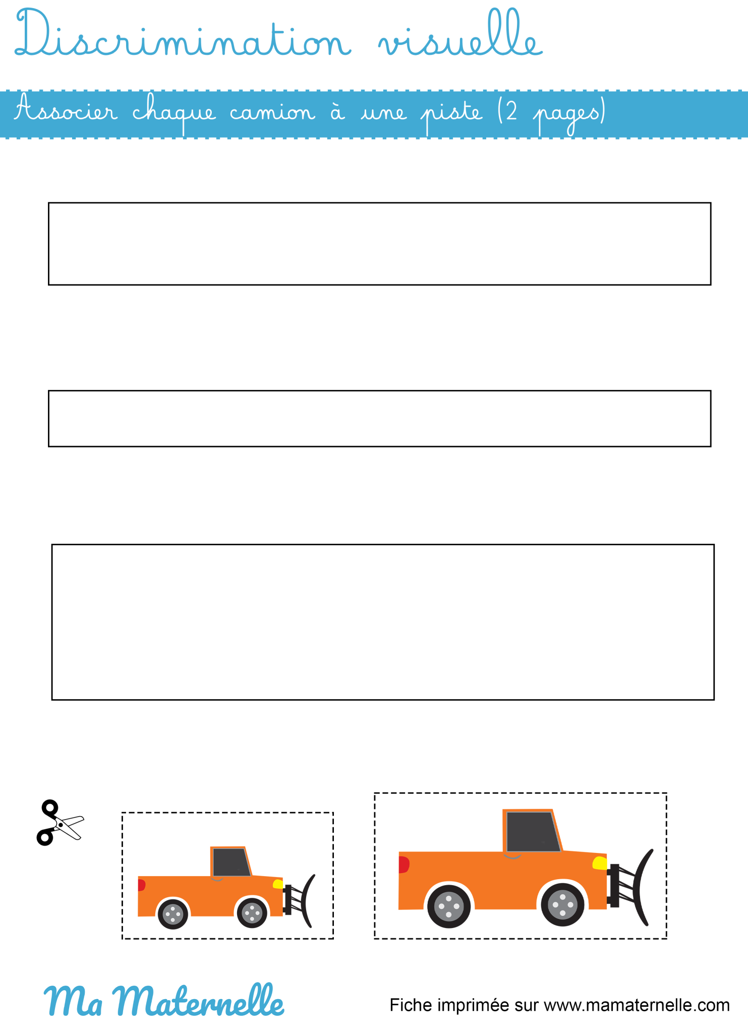 Discrimination visuelle : associer - Ma Maternelle