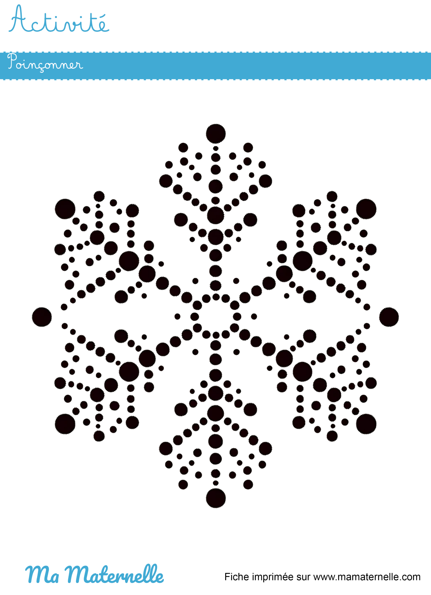 Activité : poinçonner - Ma Maternelle