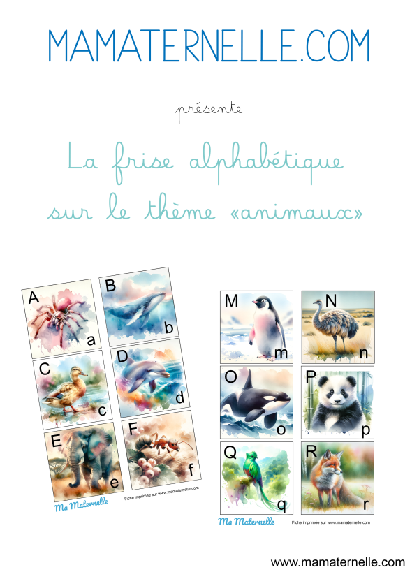 Frise alphabétique - Ma Maternelle