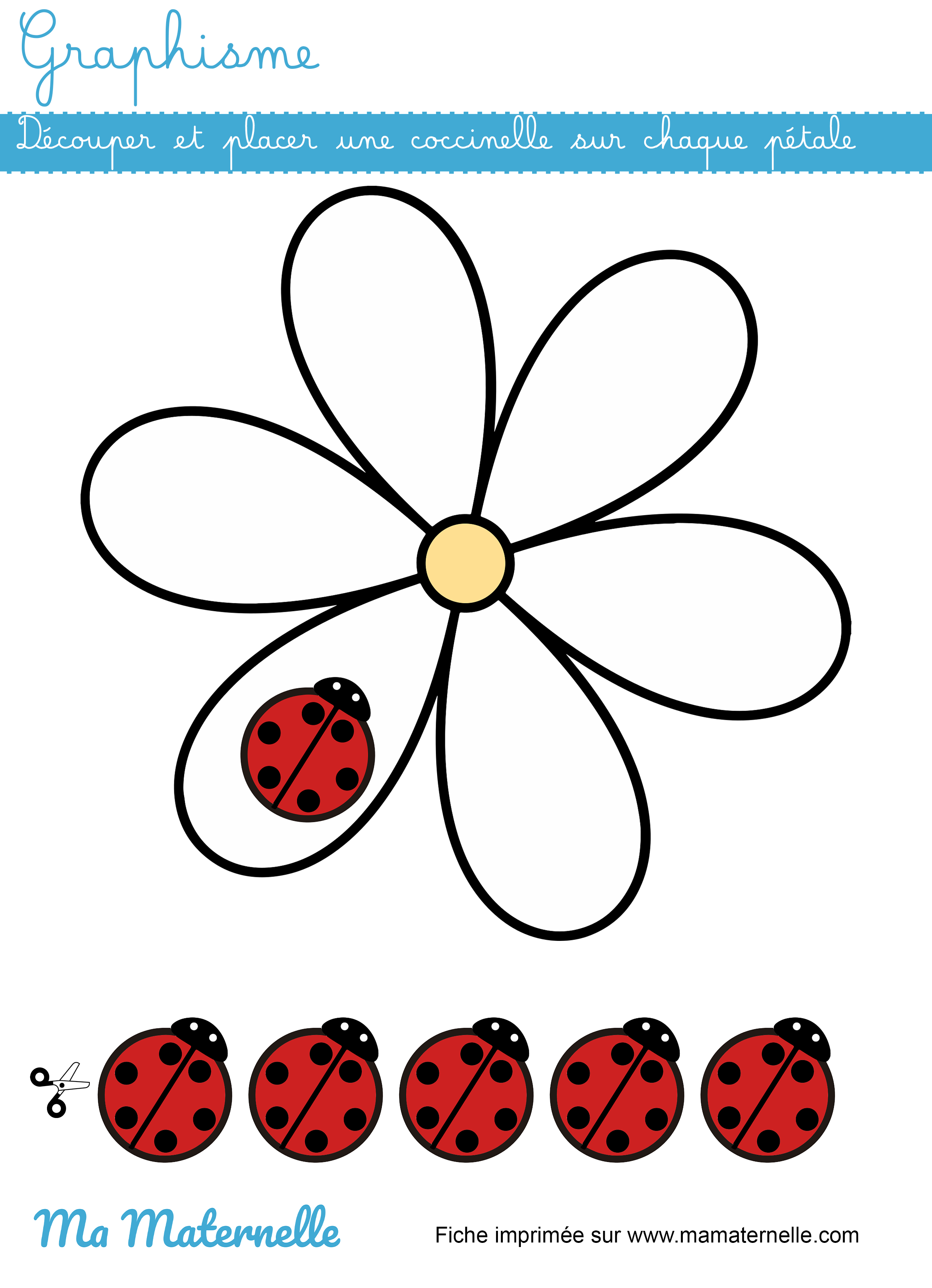 Graphisme : découper et placer - Ma Maternelle