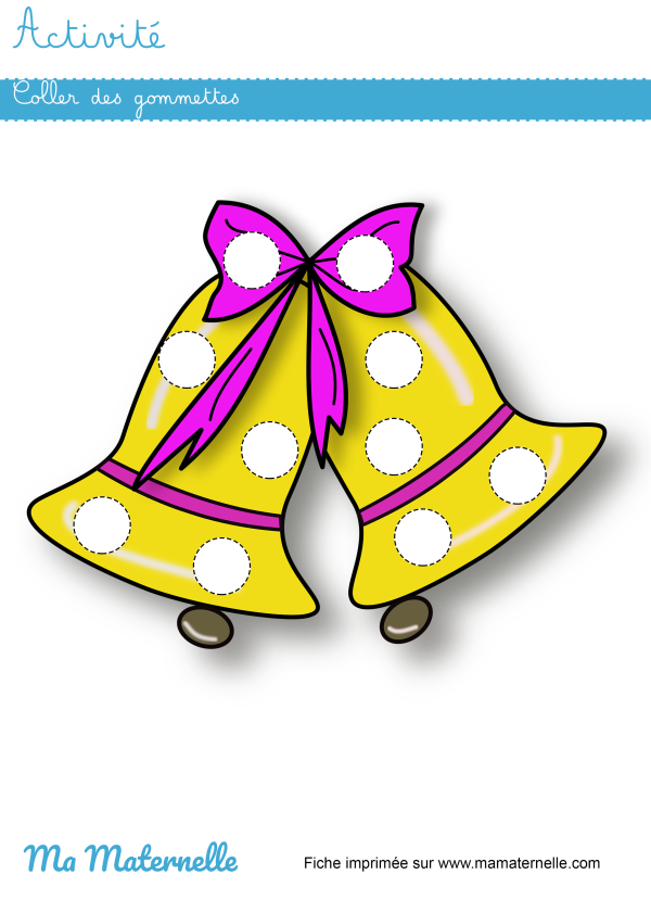 Activité : coller des gommettes - Ma Maternelle