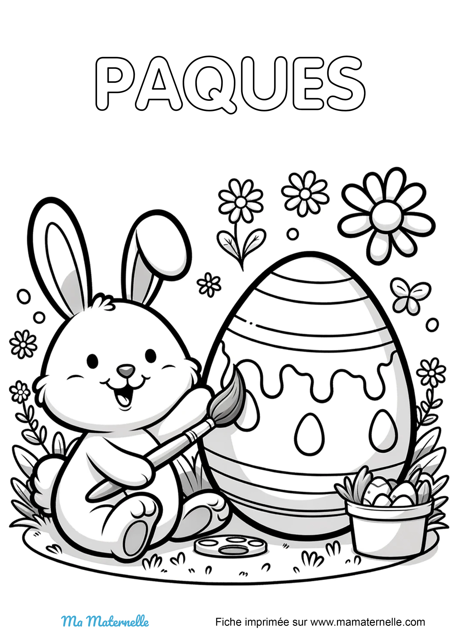 Coloriage : Pâques - Ma Maternelle