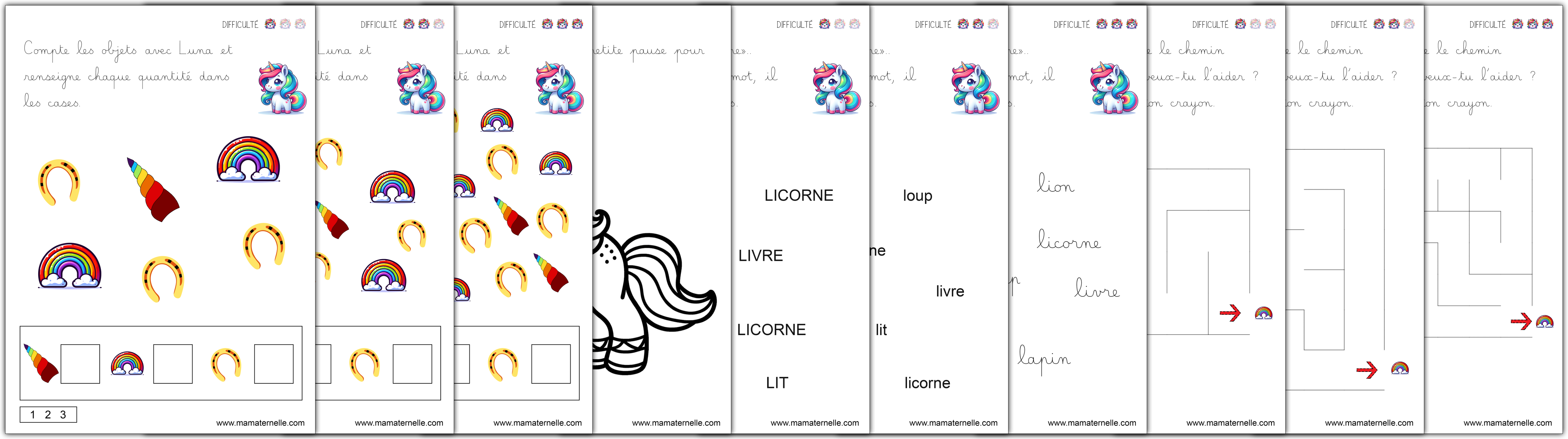 Mag'Maternelle : Luna la licorne - Ma Maternelle