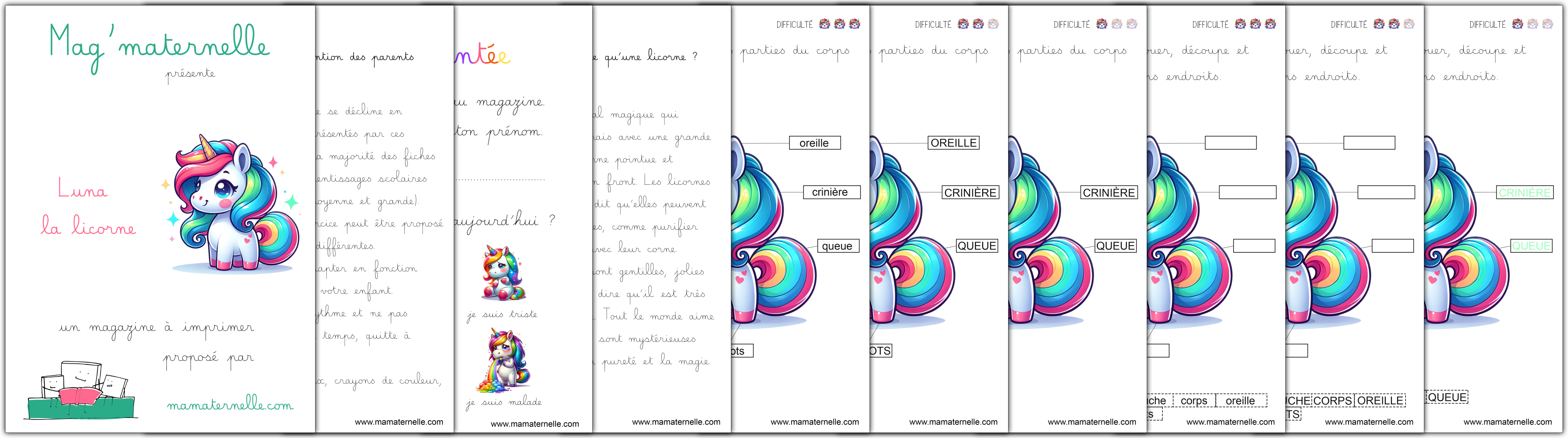 Mag'Maternelle : Luna la licorne - Ma Maternelle