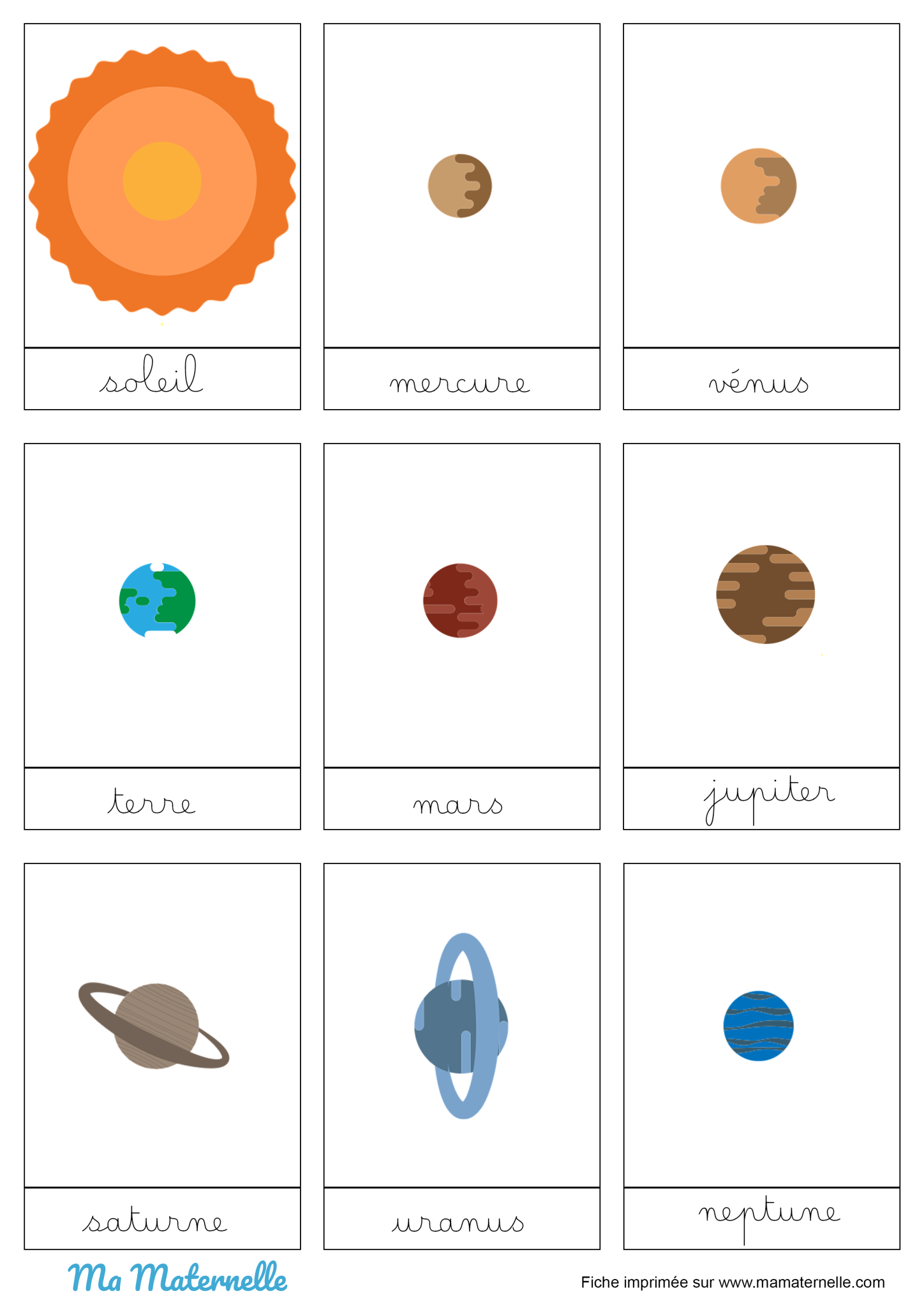 Cartes de nomenclature - Ma Maternelle