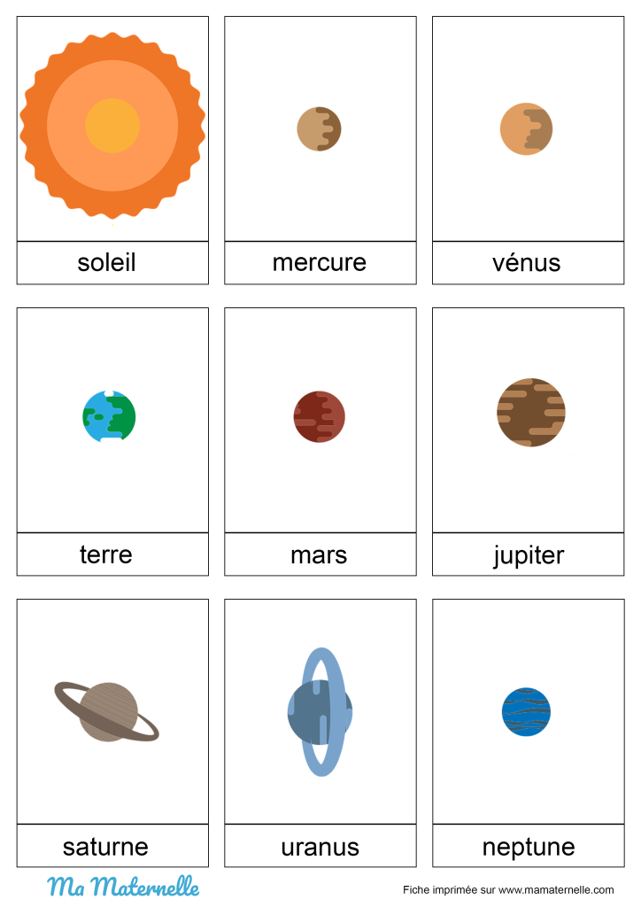Cartes de nomenclature - Ma Maternelle