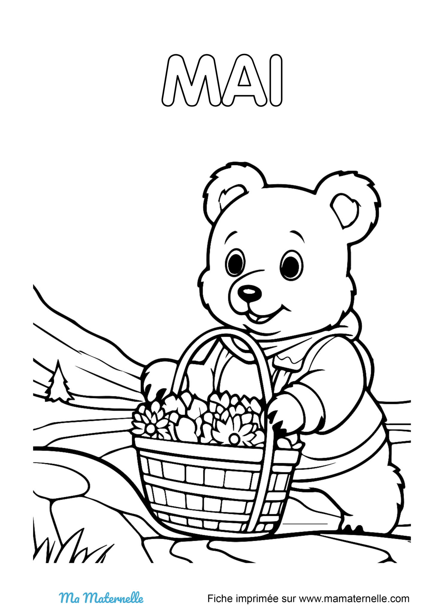 Coloriage du mois de Mai - Ma Maternelle