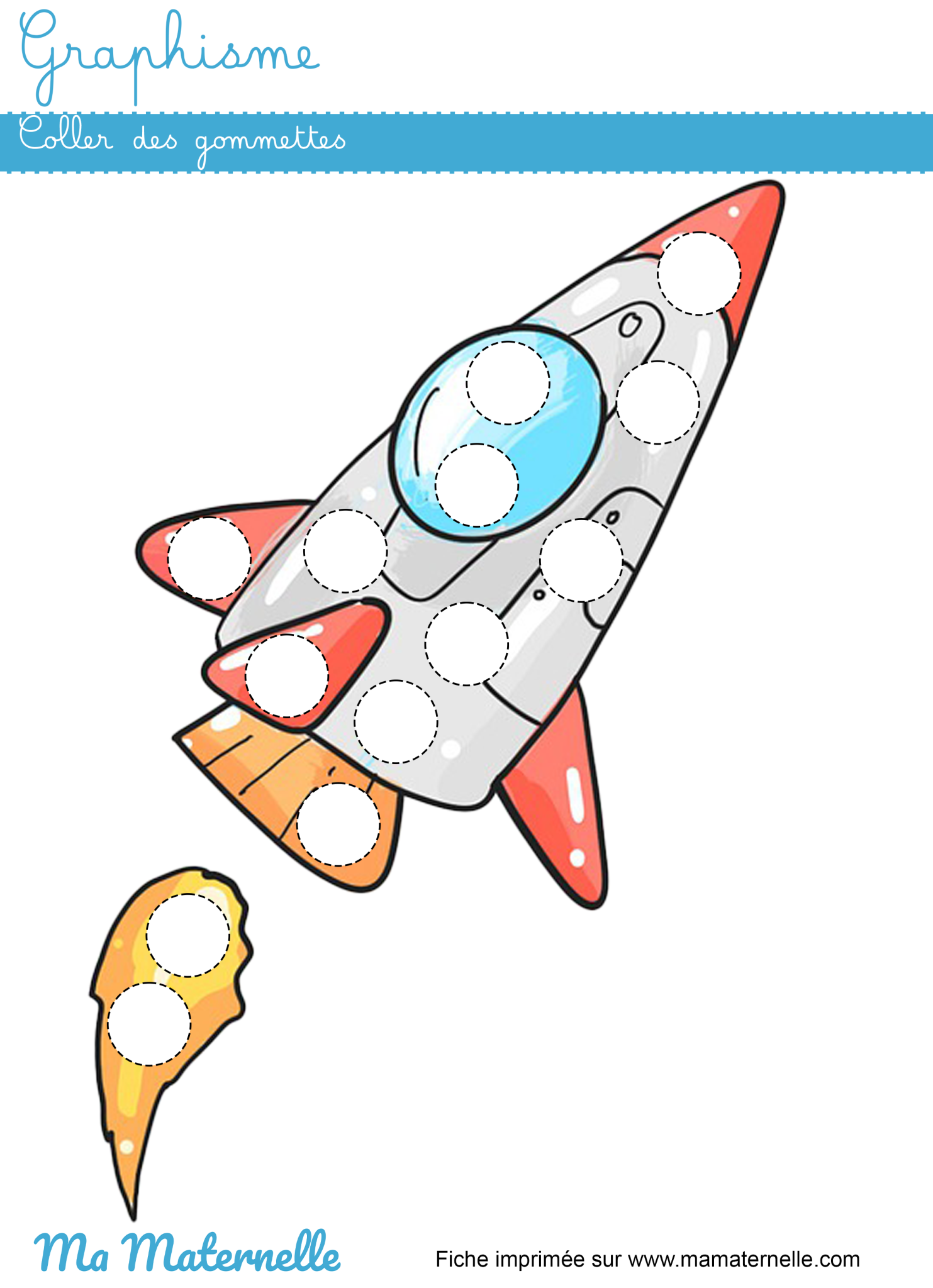 Graphisme : coller des gommettes - Ma Maternelle