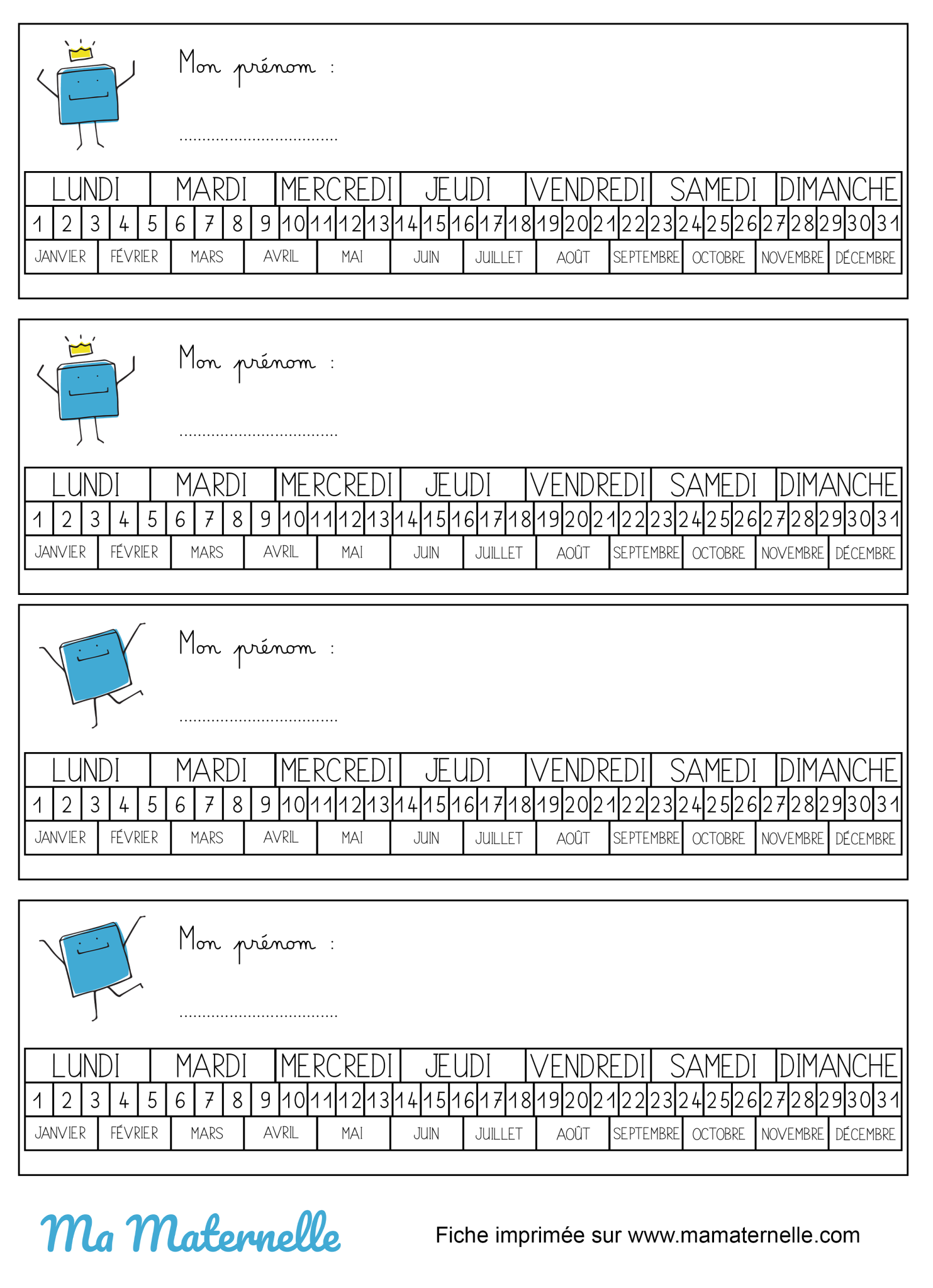 Outil pédagogique : en tête pour les fiches - Ma Maternelle