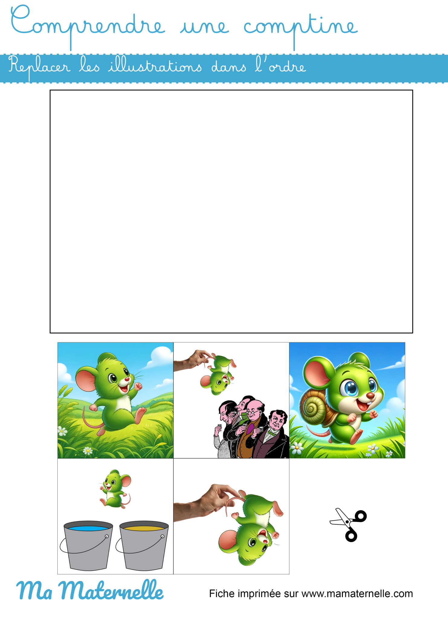 Comprendre une comptine : une souris verte - Ma Maternelle