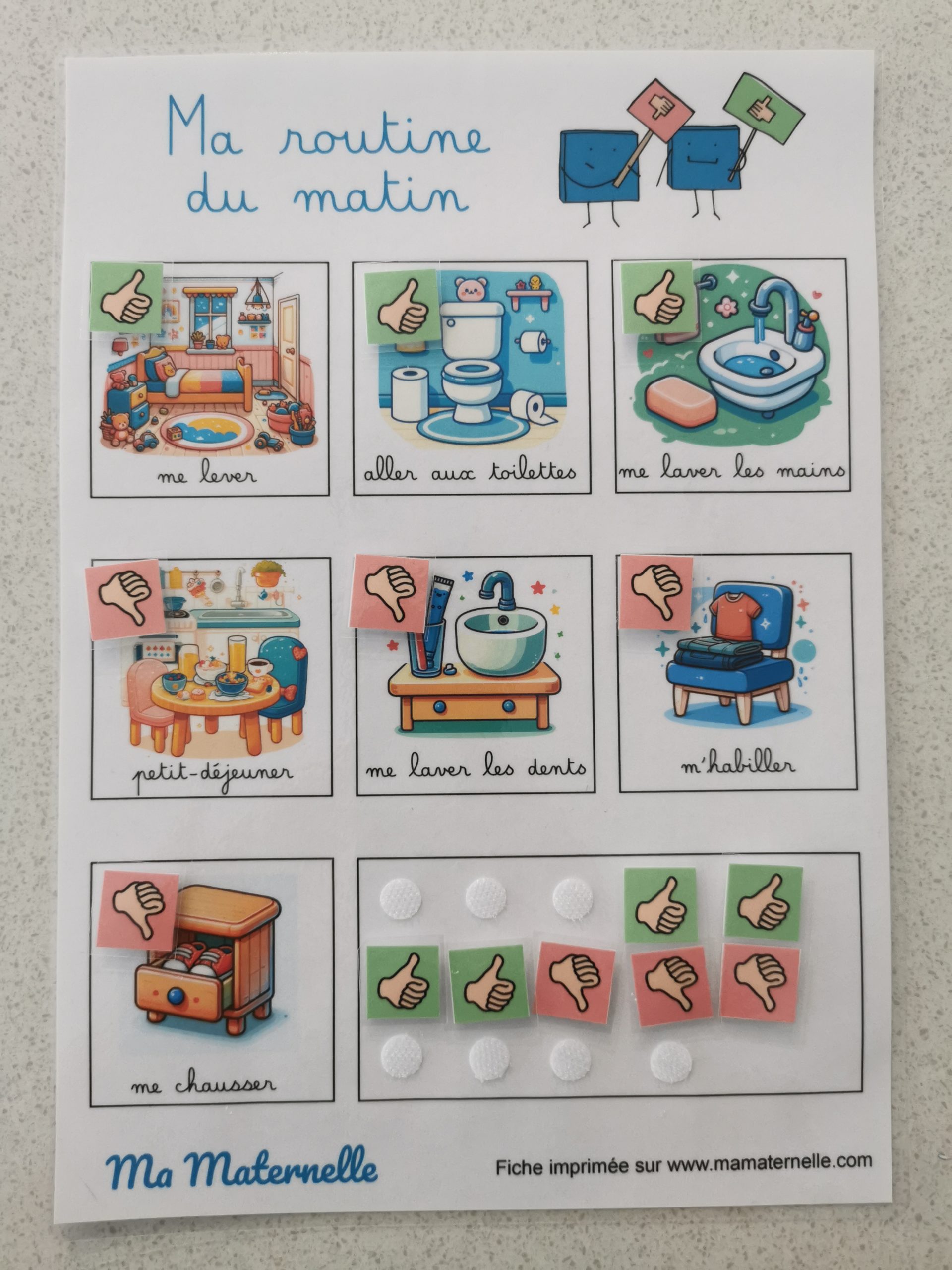 Ma routine du matin - Ma Maternelle