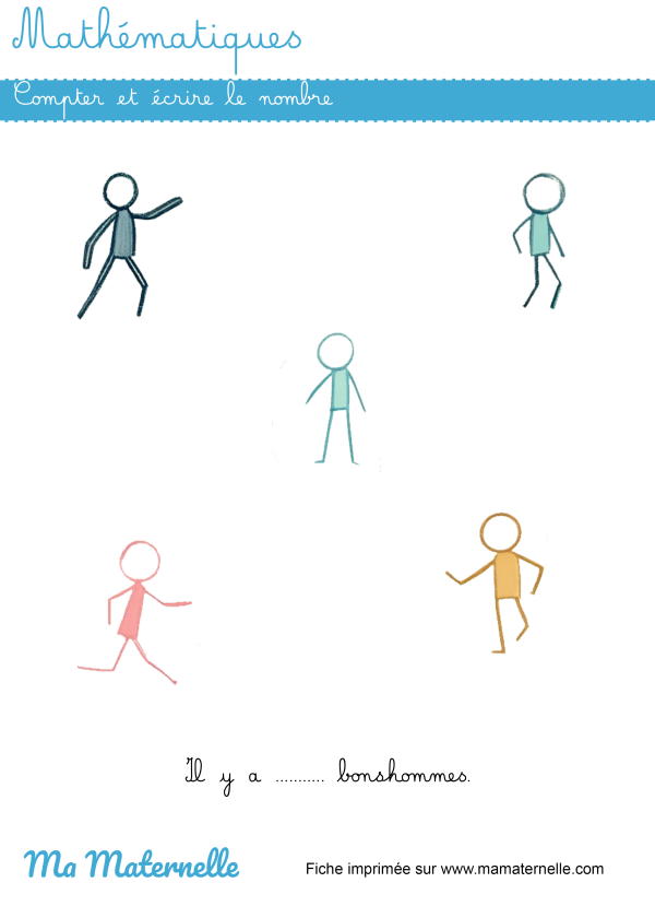 Mathématiques : compter et écrire le nombre - Ma Maternelle