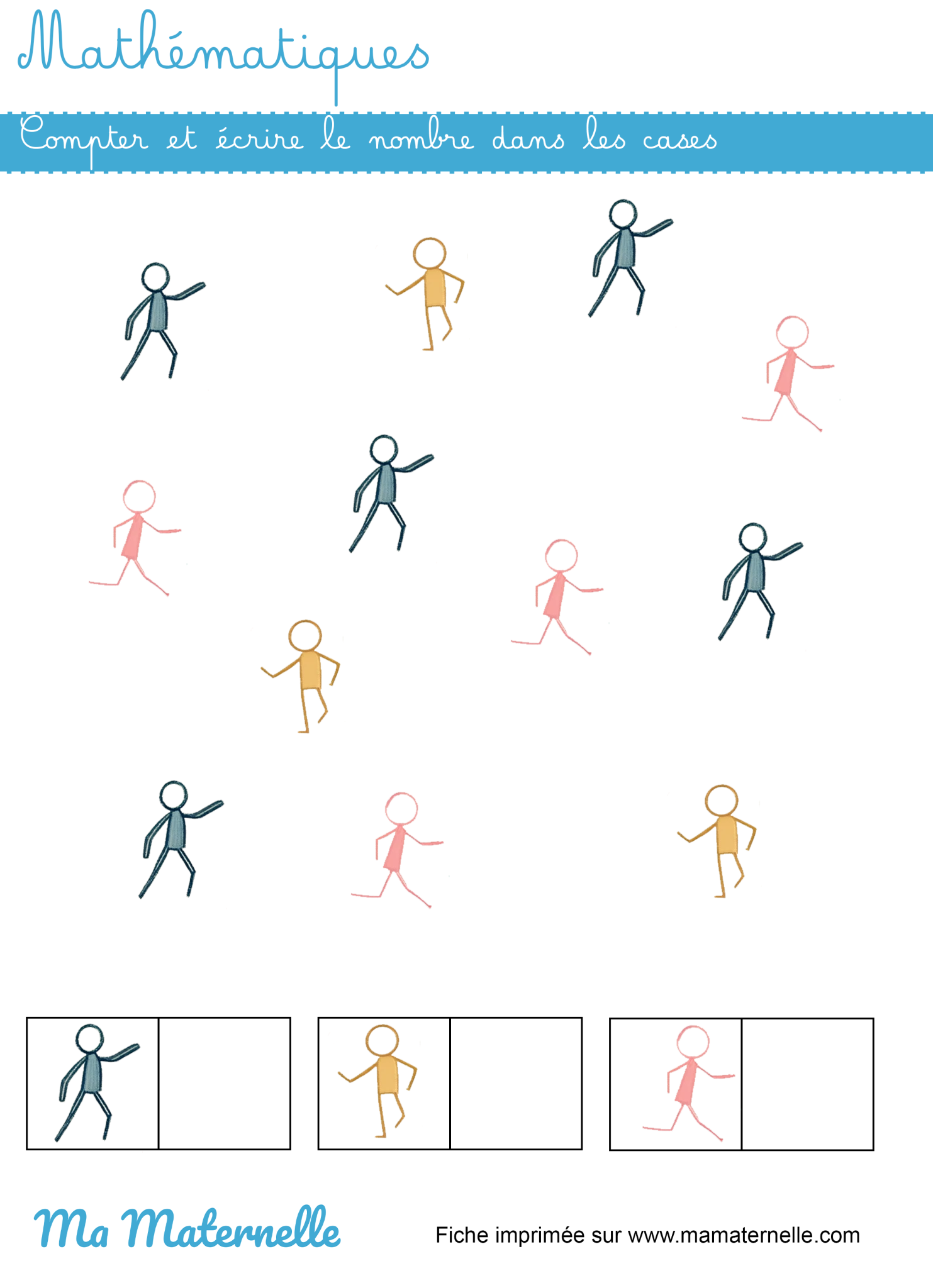 Mathématiques : compter et écrire le nombre - Ma Maternelle