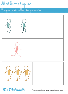 Mathématiques : compter puis coller des gommettes - Ma Maternelle