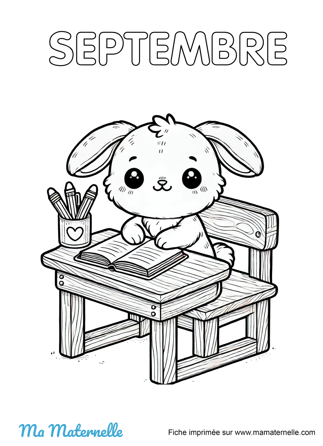 Coloriage du mois de septembre - Ma Maternelle