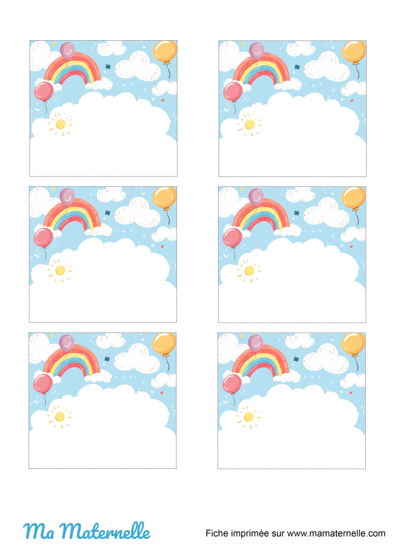 Etiquettes prénoms - Ma Maternelle