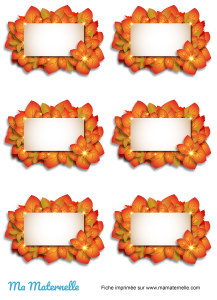 Etiquettes prénoms - Ma Maternelle