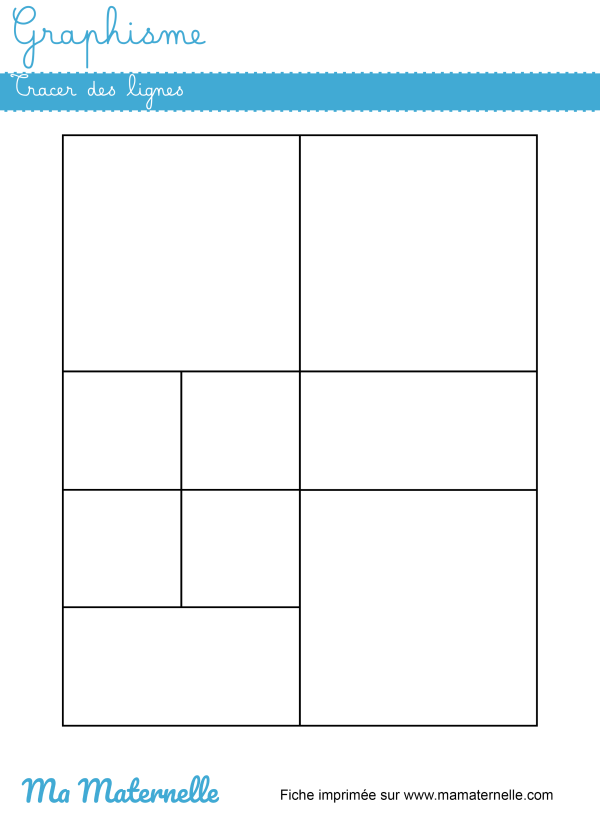 Graphisme : tracer des lignes - Ma Maternelle
