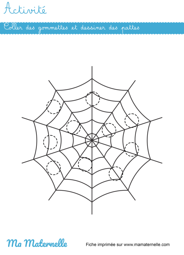 Activité : coller des gommettes - Ma Maternelle