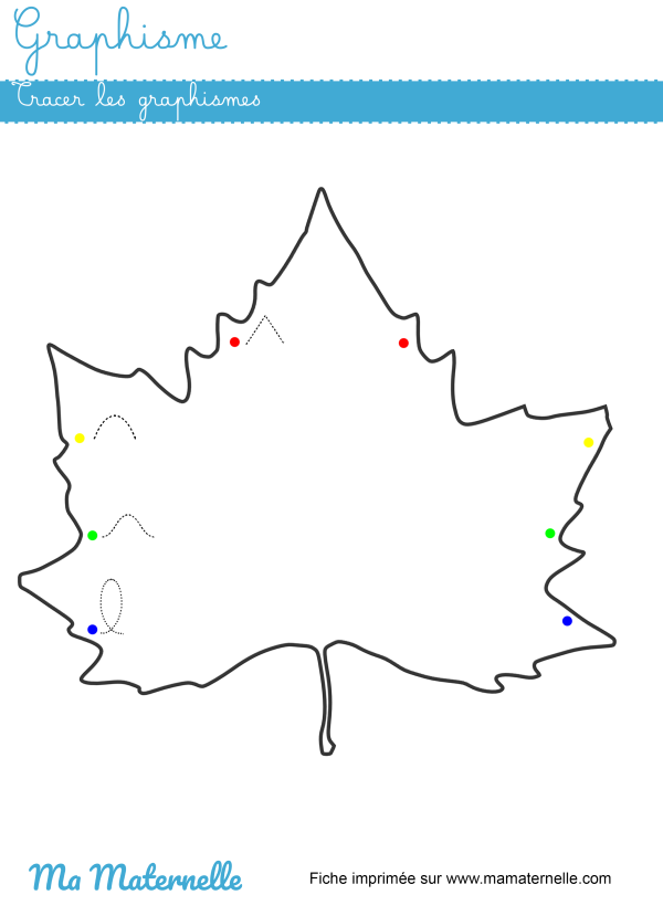 Graphisme : tracer les graphismes - Ma Maternelle