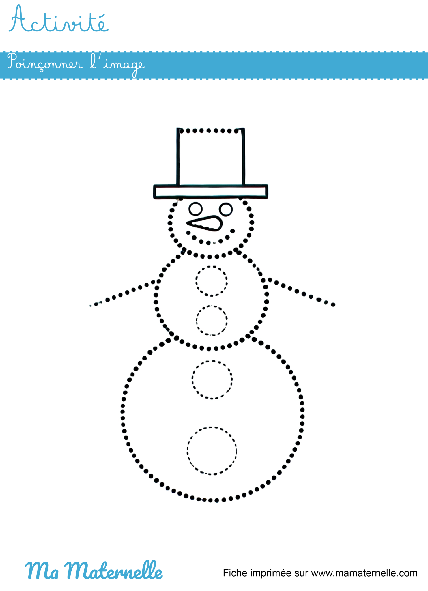 Activité : poinçonner l'image - Ma Maternelle