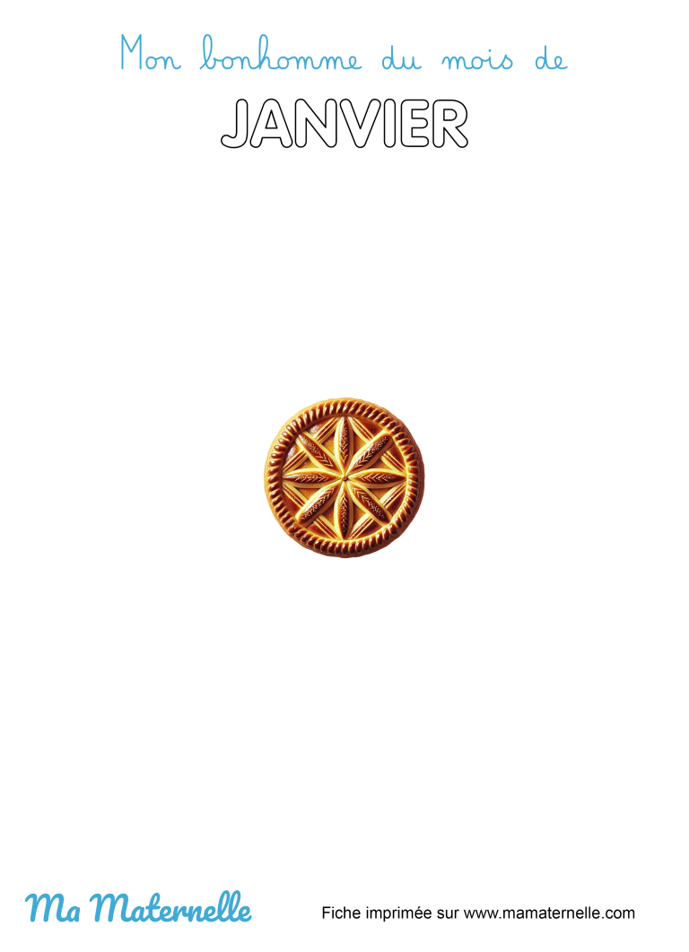 Mon bonhomme du mois de janvier - Ma Maternelle