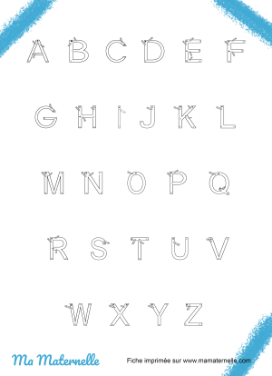 Lettres : tracer les lettres de l'alphabet - Ma Maternelle