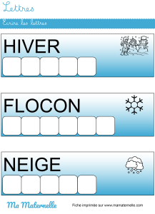 Lettres : écrire les lettres - Ma Maternelle