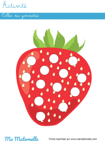 Activité : coller des gommettes - Ma Maternelle