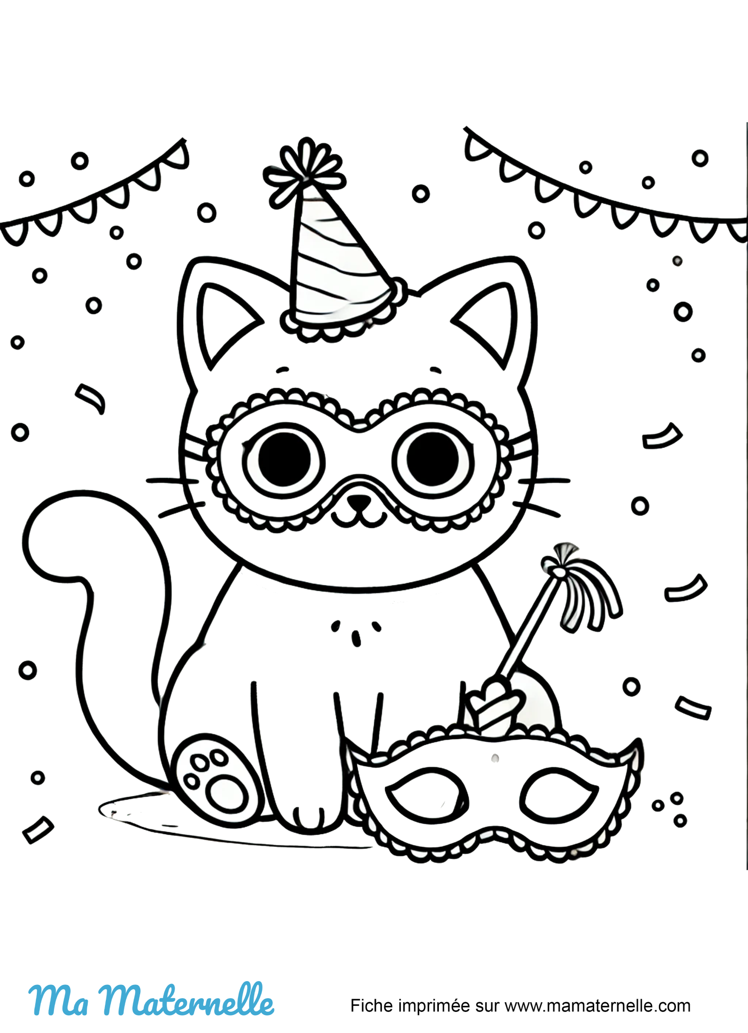 Coloriage : carnaval - Ma Maternelle