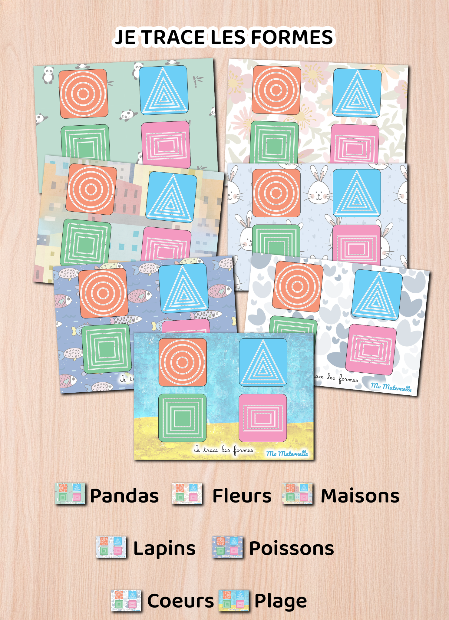 Je trace les formes - Ma Maternelle