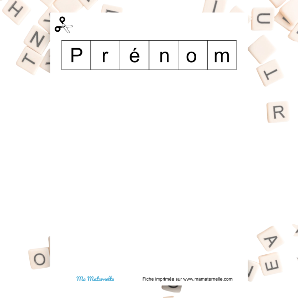 Mon prénom - Ma Maternelle