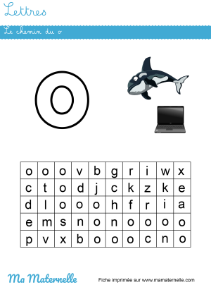 Lettres : le chemin du o - Ma Maternelle