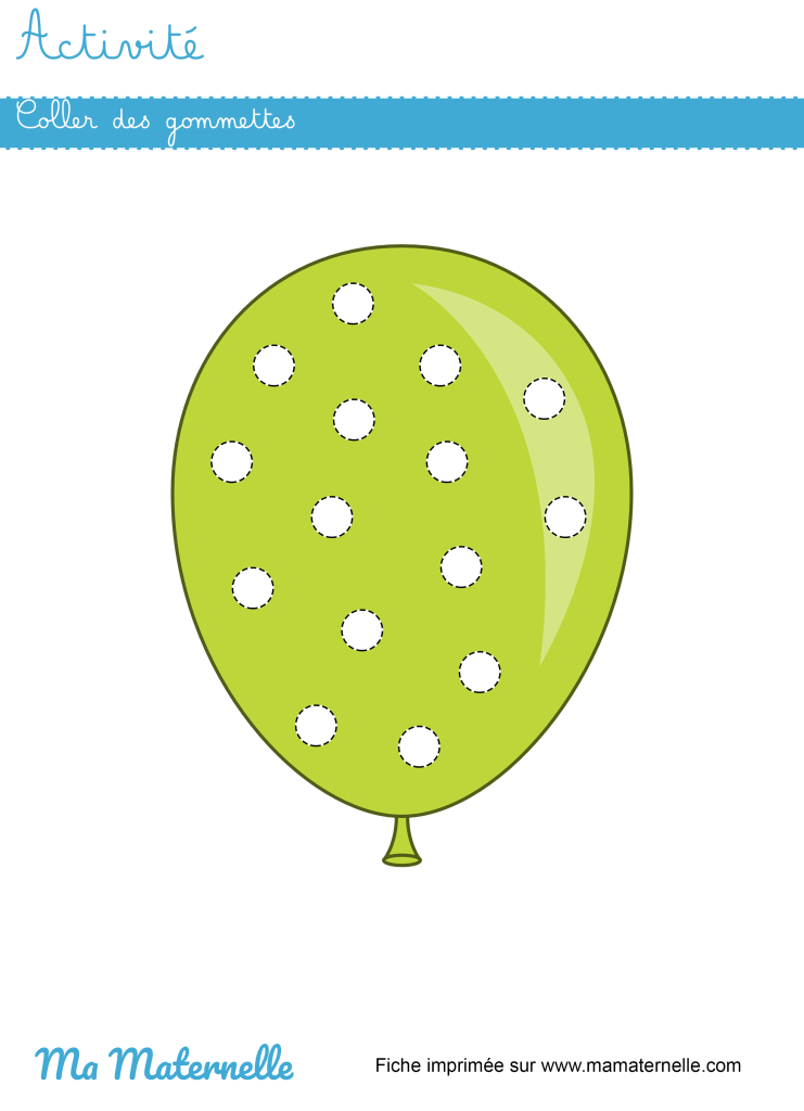 L'utilisation de gommettes en maternelle - Ma Maternelle
