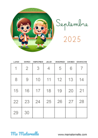Calendriers 2025-2026 - Ma Maternelle