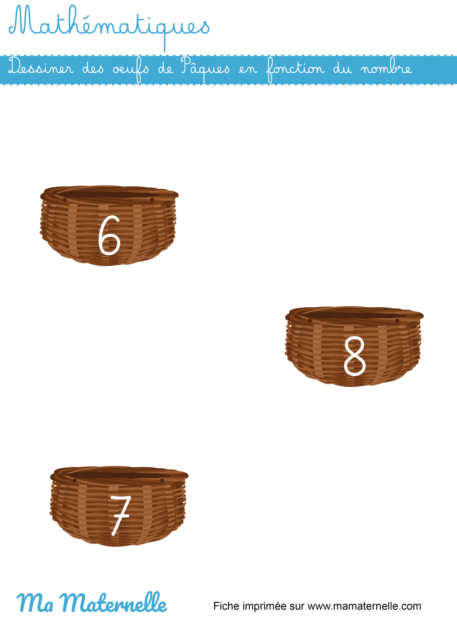 Mathématiques : dessiner en fonction du nombre - Ma Maternelle