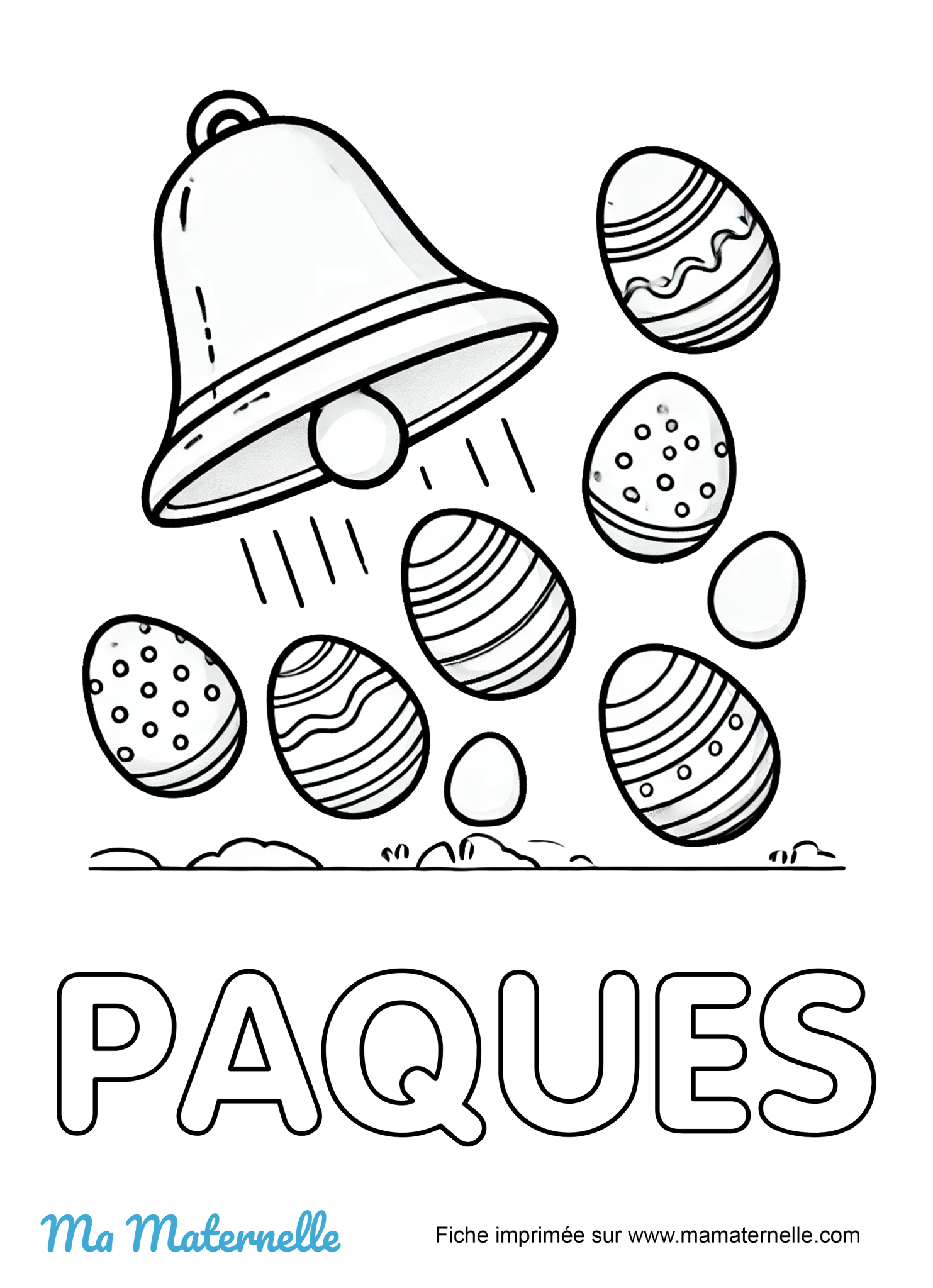 Activité : coloriage de pâques - Ma Maternelle