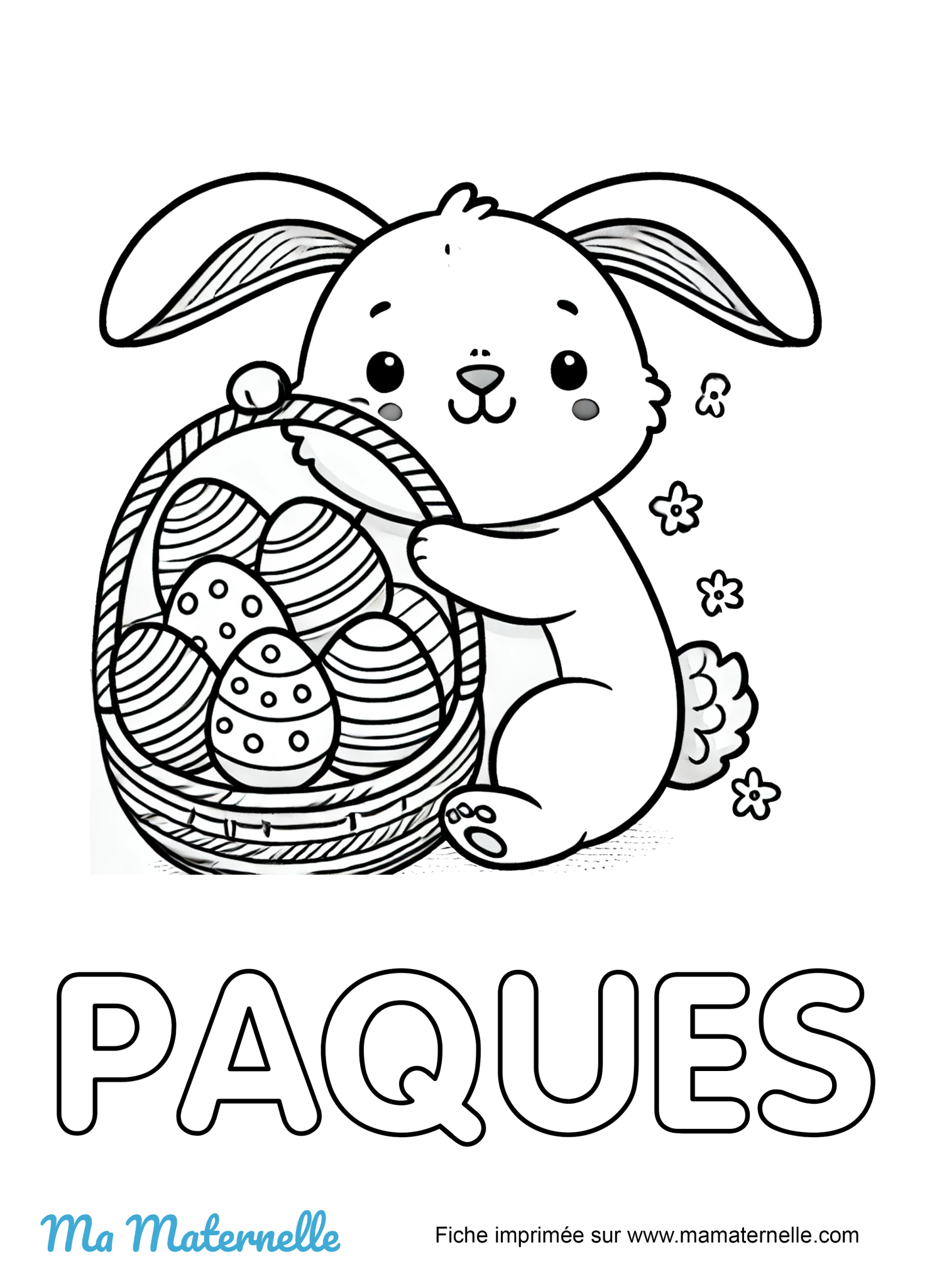 Activité : coloriage de pâques - Ma Maternelle