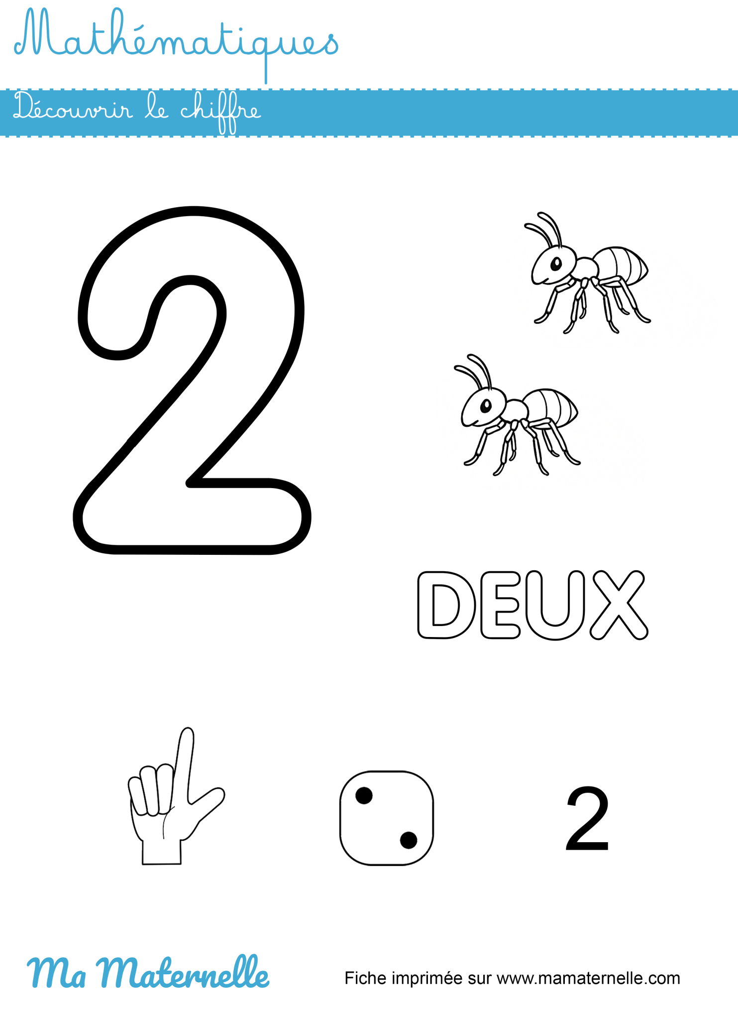 Mathématiques : découvrir le chiffre - Ma Maternelle