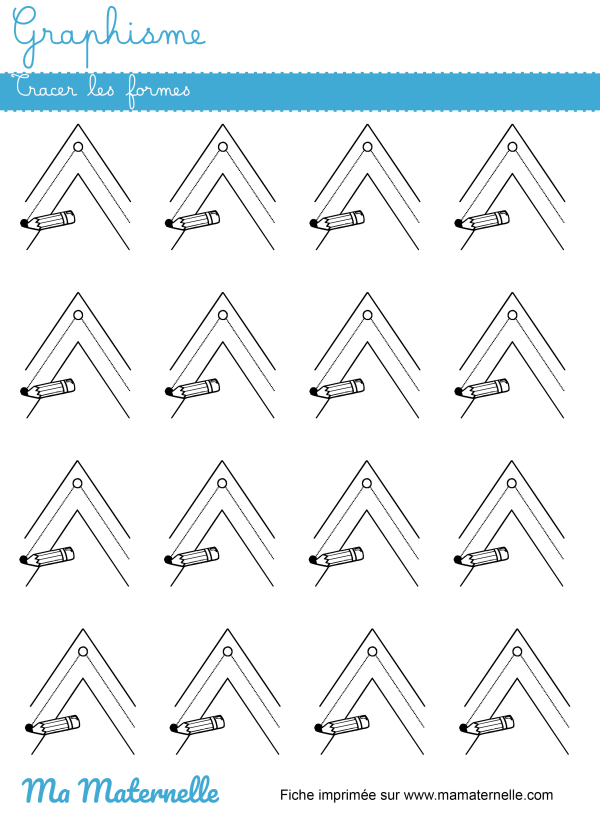 Graphisme : tracer les formes - Ma Maternelle