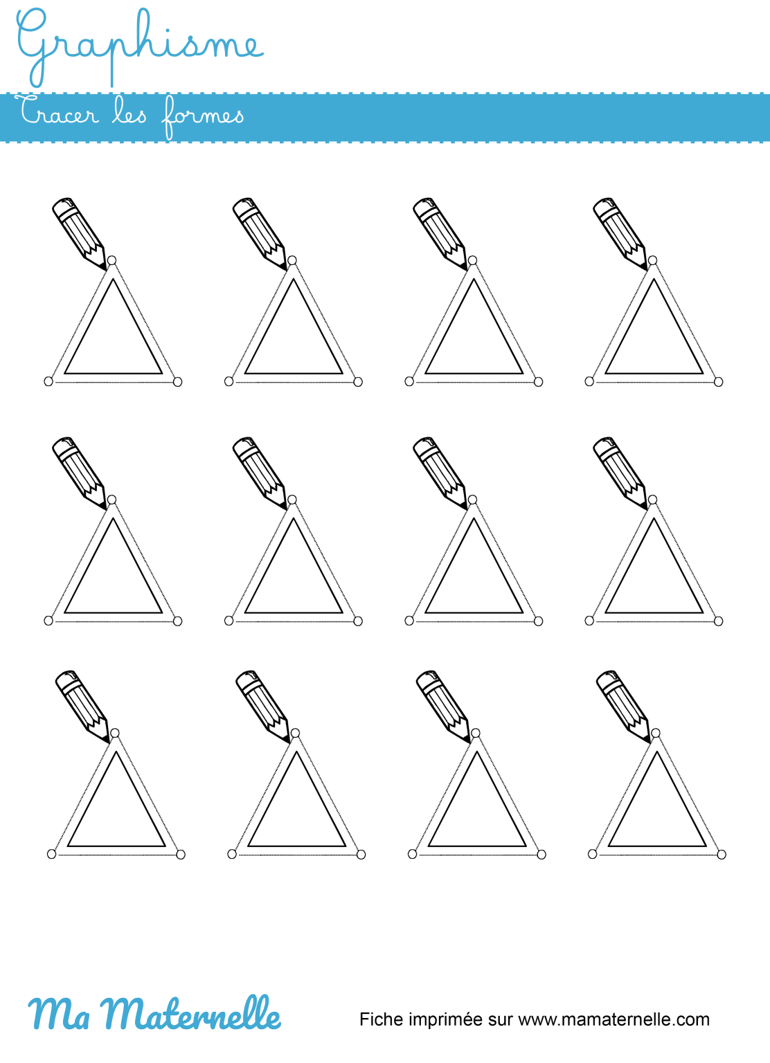 Graphisme : tracer les formes - Ma Maternelle