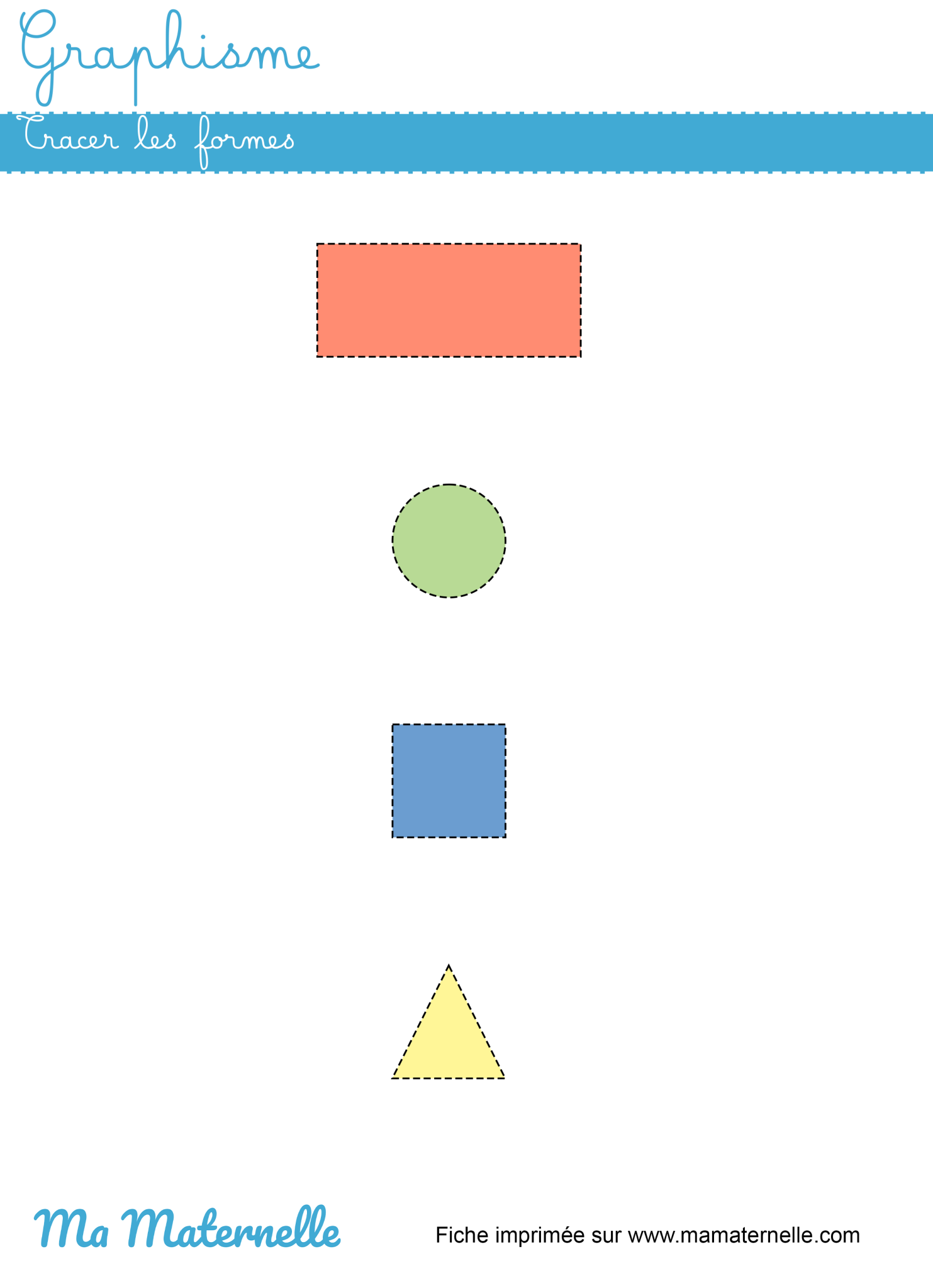 Graphisme : tracer les formes - Ma Maternelle